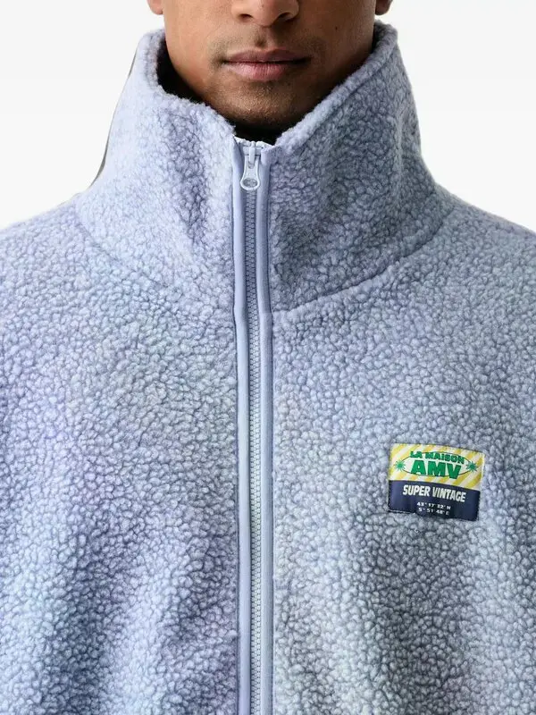 American Vintage Logo-patch Zip-up Sweatshirt