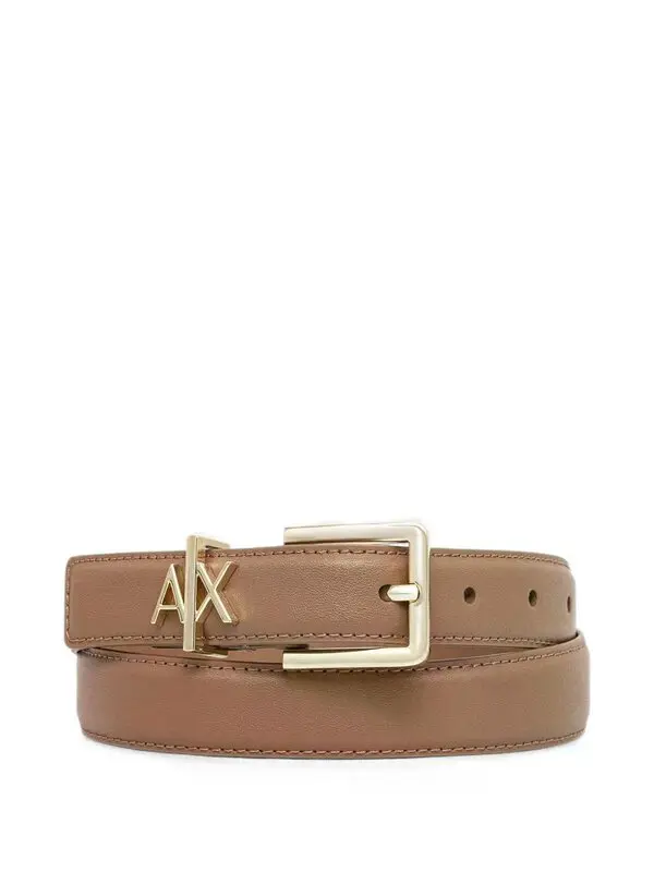 Armani Exchange Logo-plaque Buckle Belt