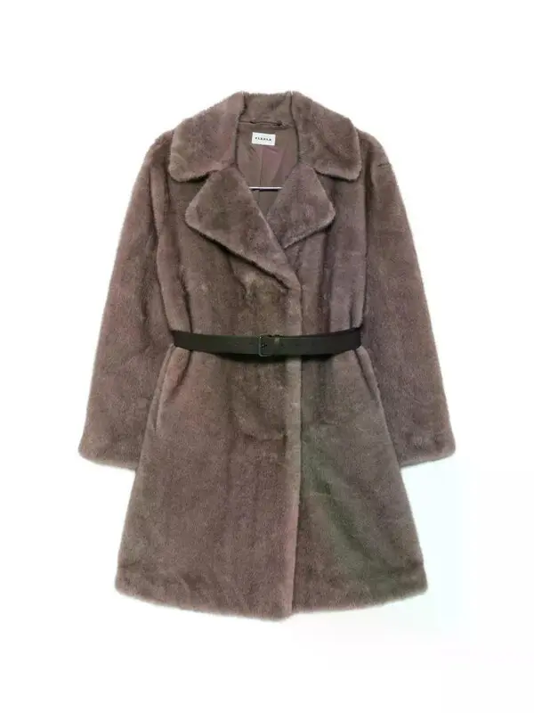 P.a.r.o.s.h Belted Faux-fur Coat