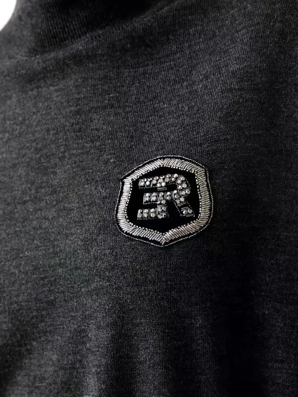 ERMANNO FIRENZE Logo-patch Roll-neck Sweater