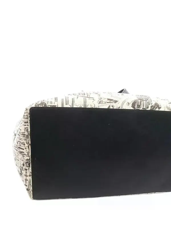 Dior Canvas Eiffel Tower Toujours Tote Bag