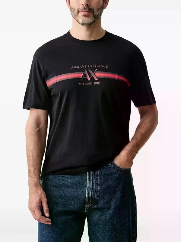 Armani Exchange Logo-print Crew-neck T-shirt