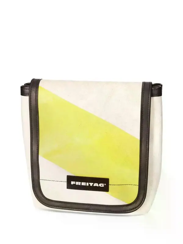 FREITAG Two-tone Logo-patch Messenger Bag - White