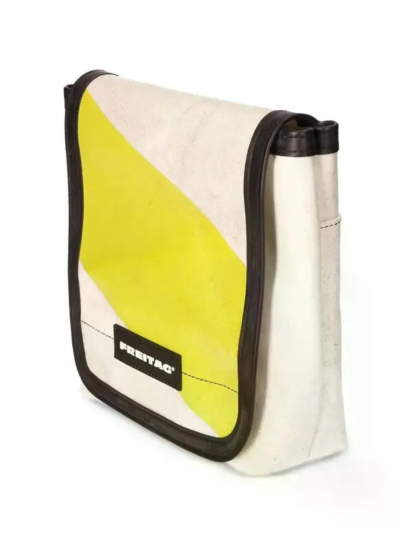 FREITAG Two-tone Logo-patch Messenger Bag - White