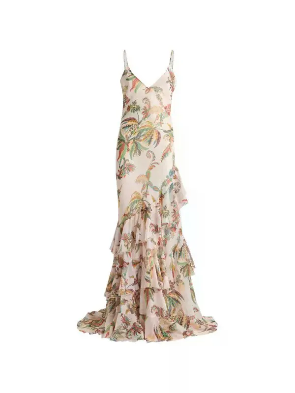 Etro Ruffled Paisley-print Maxi Dress