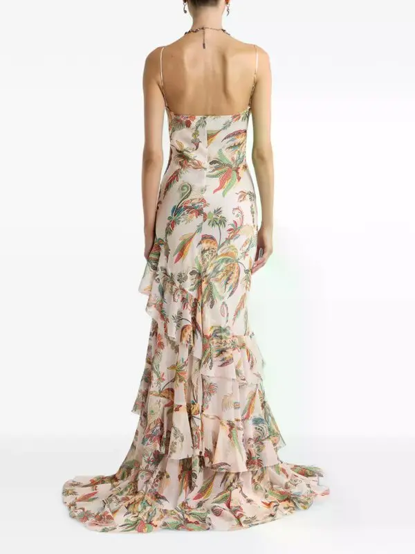 Etro Ruffled Paisley-print Maxi Dress