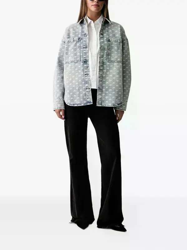 Armani Exchange Logo-print Denim Shirt