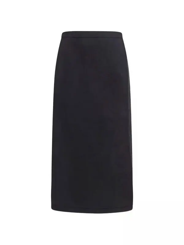 RIER Fleece Wool Wrap Midi Skirt