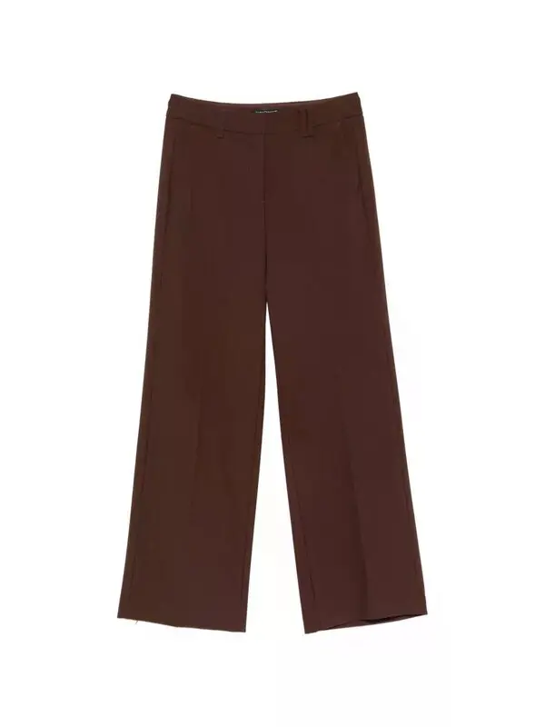 LUISA CERANO Pleated Wide-leg Trousers