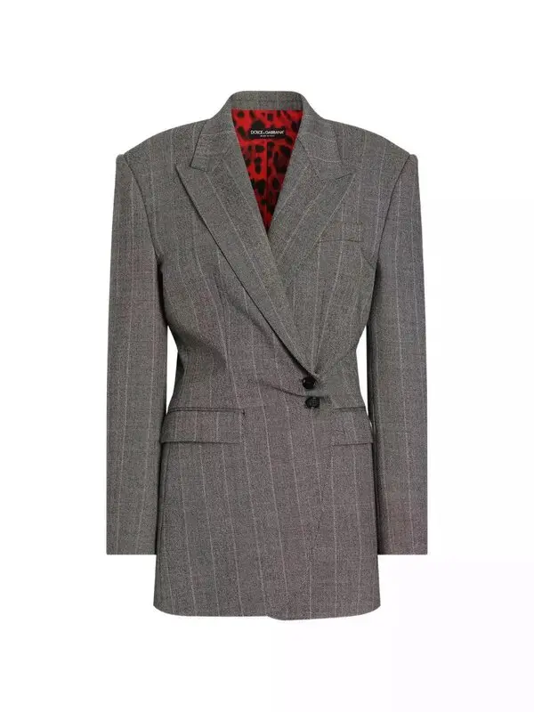 Dolce & Gabbana Double-breasted Pinstripe Wool Jacket