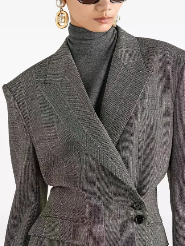 Dolce & Gabbana Double-breasted Pinstripe Wool Jacket