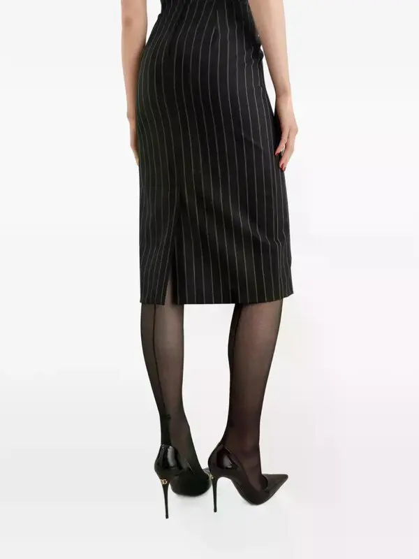 Dolce & Gabbana Pinstripe Wool Dress