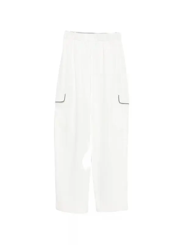 Fabiana Filippi Monili-trim Cargo Pants - Neutrals