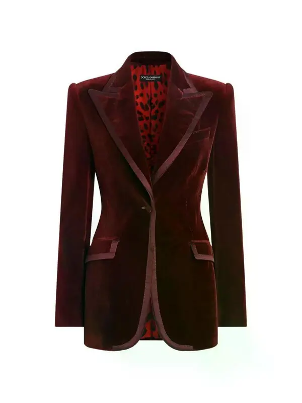 Dolce & Gabbana Turlington Single-breasted Velvet Jacket