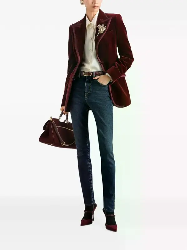 Dolce & Gabbana Turlington Single-breasted Velvet Jacket