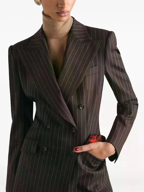 Dolce & Gabbana Turlington Double-breasted Twill Pinstripe Jacket