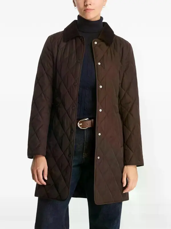 Gant Quilted Corduroy-collar Coat