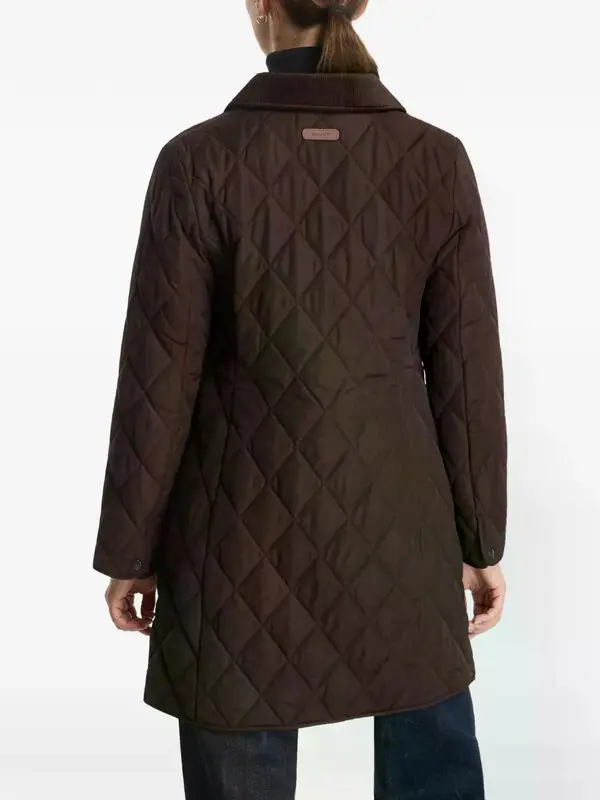 Gant Quilted Corduroy-collar Coat