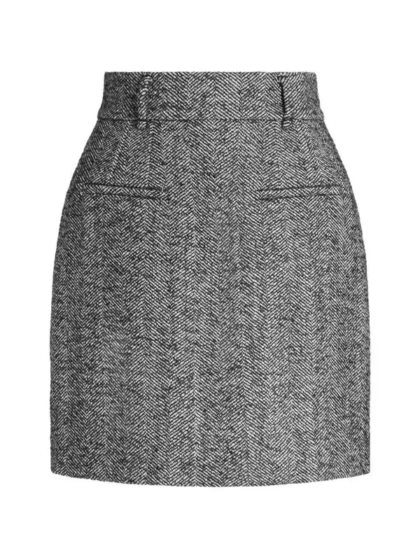 Dolce & Gabbana Wool Mini Skirt
