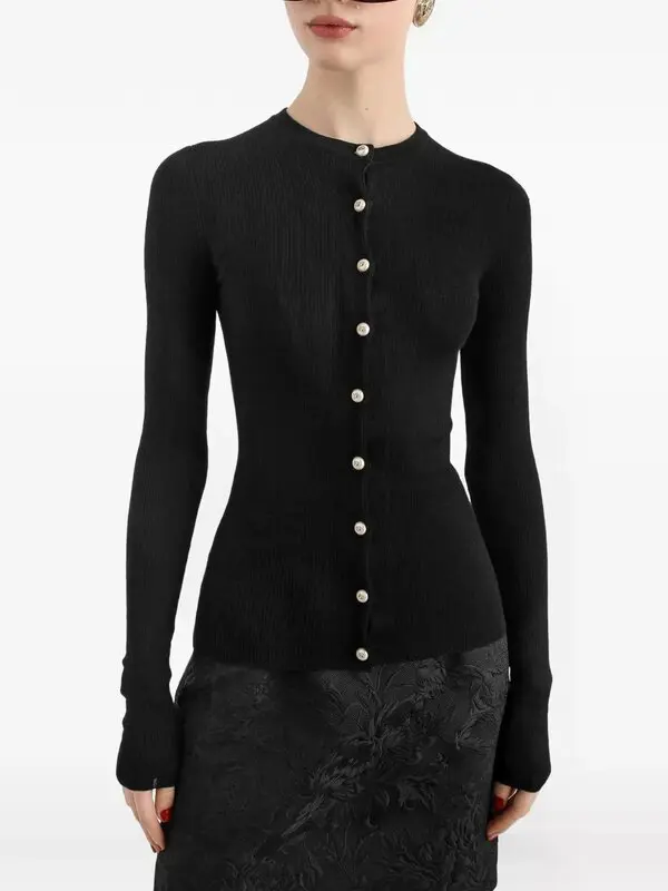 Dolce & Gabbana Ribbed Cashmere Cardigan