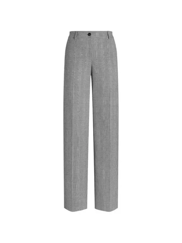 Dolce & Gabbana Glen Plaid Wool Trousers