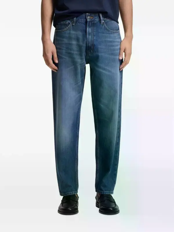 Hugo Tapered Leg Five-pocket Jeans - Blue