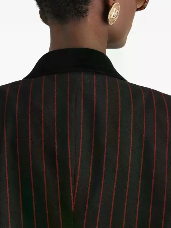 Dolce & Gabbana Double-breasted Pinstripe Wool Jacket