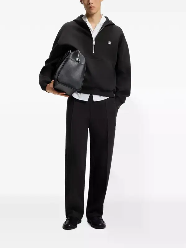 Hugo Relaxed-fit Sweatpants In A Structured Cotton Blend