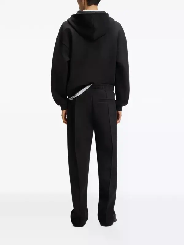 Hugo Relaxed-fit Sweatpants In A Structured Cotton Blend