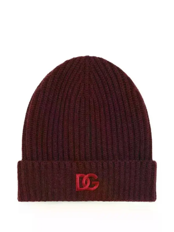 Dolce & Gabbana English Rib Knit Beanie