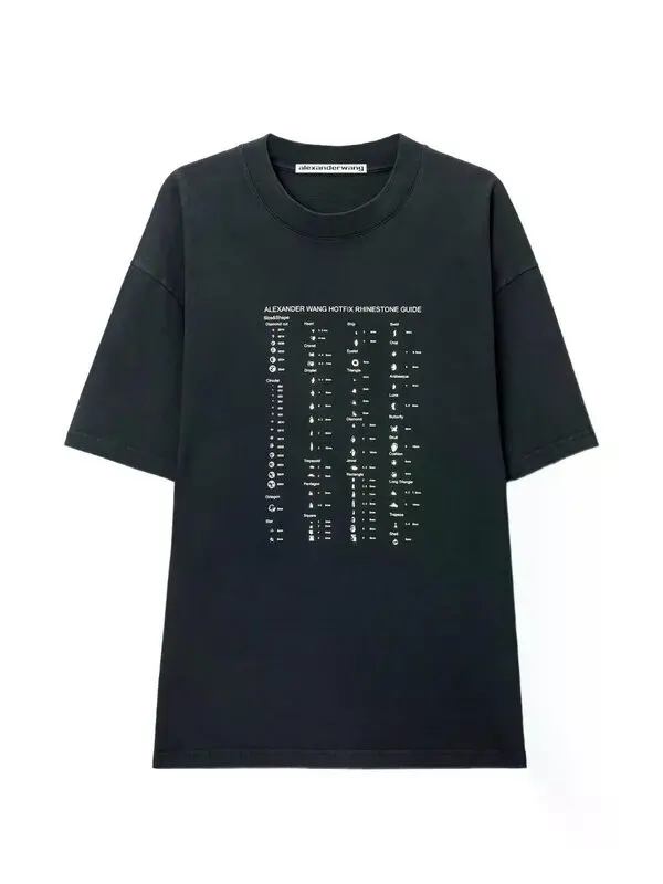 Alexander Wang Short-sleeve T-shirt With Hotfix Card Graphic