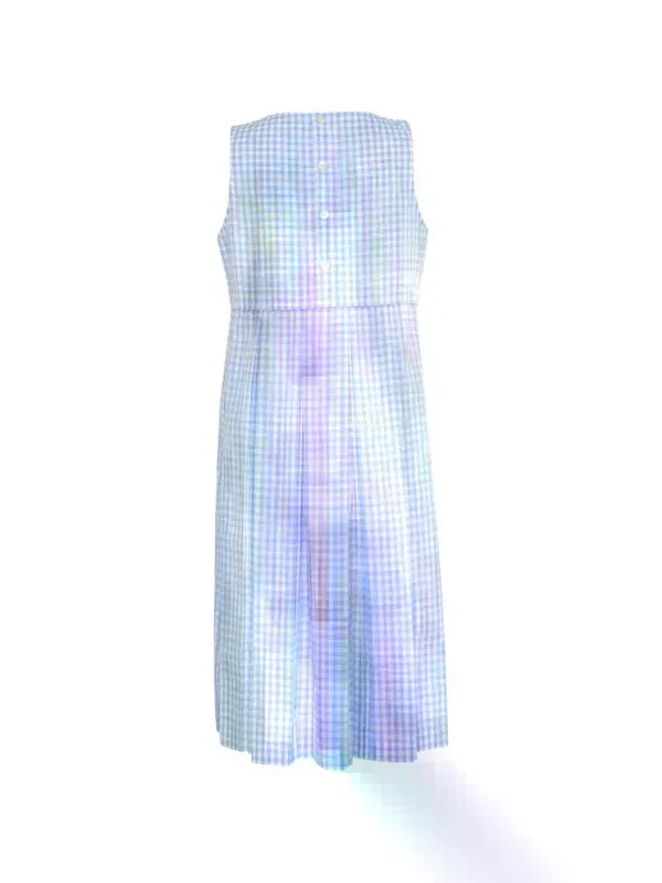 TAO Gingham Pleated Midi Dress