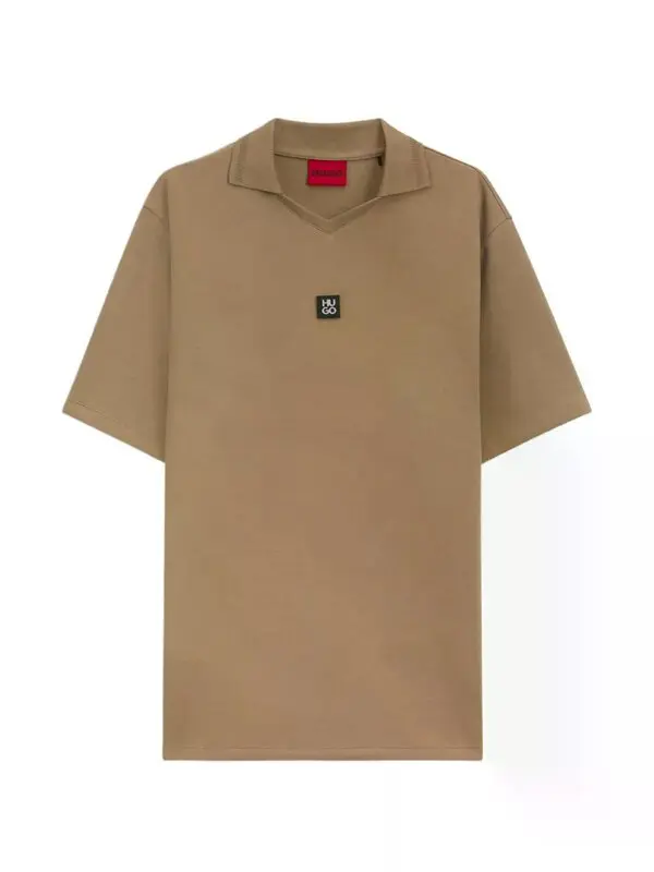 Hugo Logo-patch T-shirt - Brown