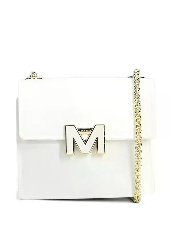 MARC ELLIS Logo-plaque Chain-link Mini Bag - White