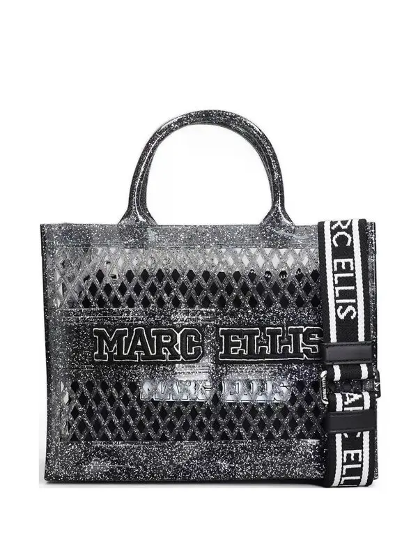 MARC ELLIS Glitter-effect Lattice Tote Bag