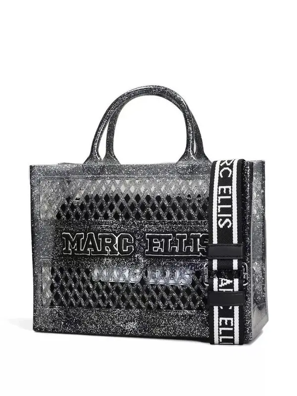MARC ELLIS Glitter-effect Lattice Tote Bag
