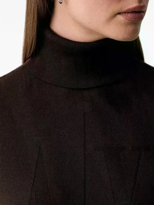 Armani Exchange Logo-intarsia Roll-neck Sweater