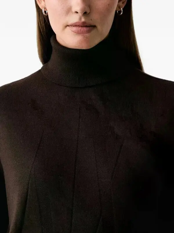 Armani Exchange Logo-intarsia Roll-neck Sweater