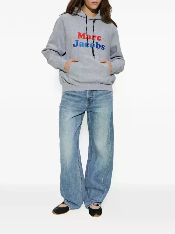 Marc Jacobs Logo-embroidered Cotton Hoodie
