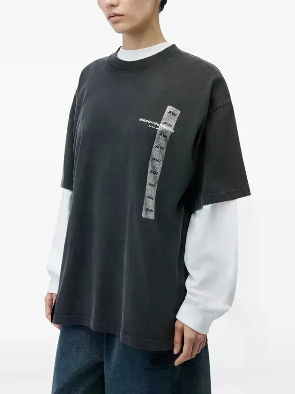 Alexander Wang Short-sleeve T-shirt With Flasher Graphic