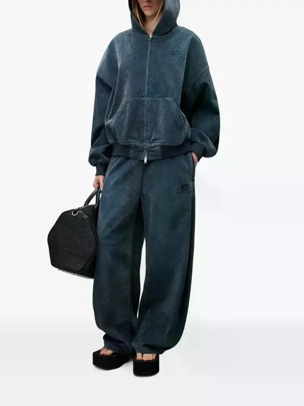 Alexander Wang Brushed Denim Sweatpants - Blue