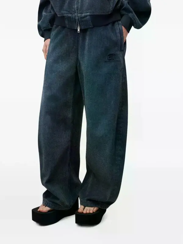 Alexander Wang Brushed Denim Sweatpants - Blue