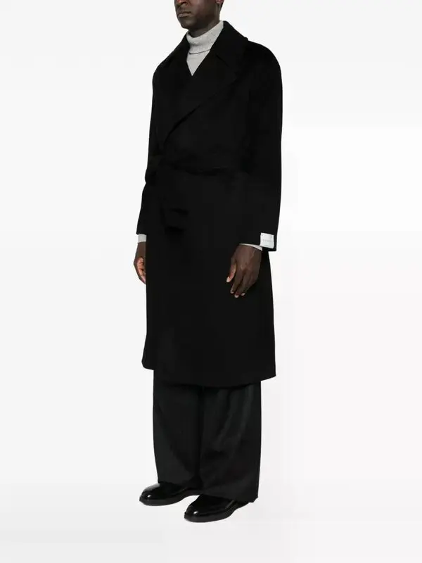 Caruso Belted Notch-lapels Coat