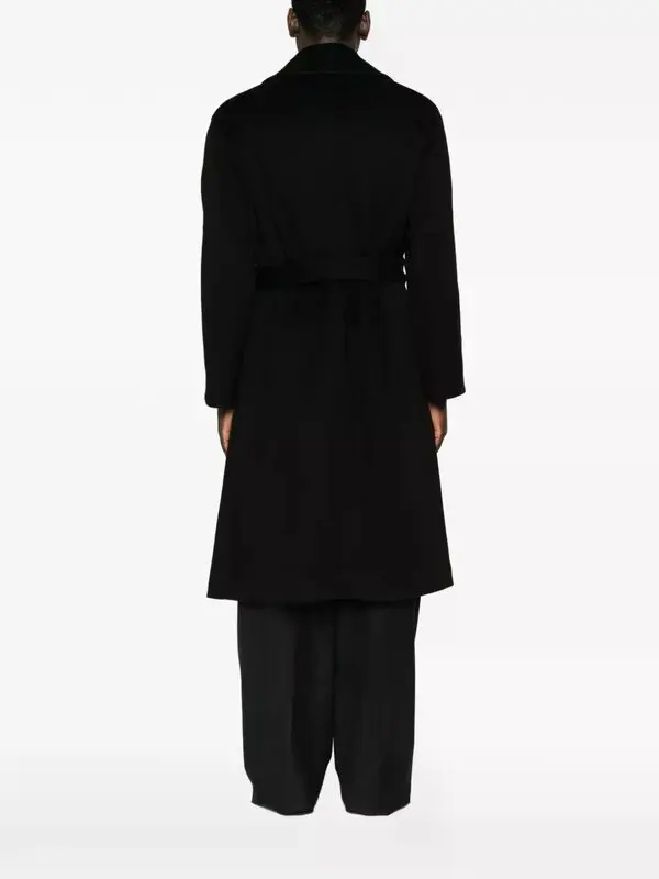 Caruso Belted Notch-lapels Coat