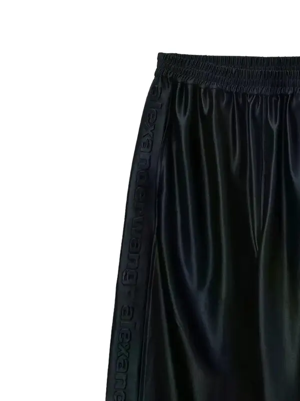 Alexander Wang Embossed-logo Track Pants - Black