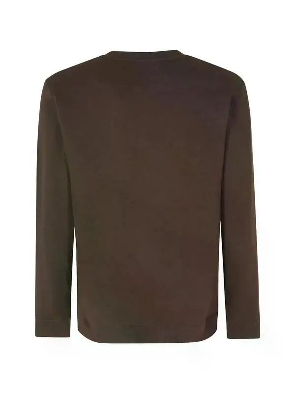 DONDUP Logo-patch Long-sleeve Sweater