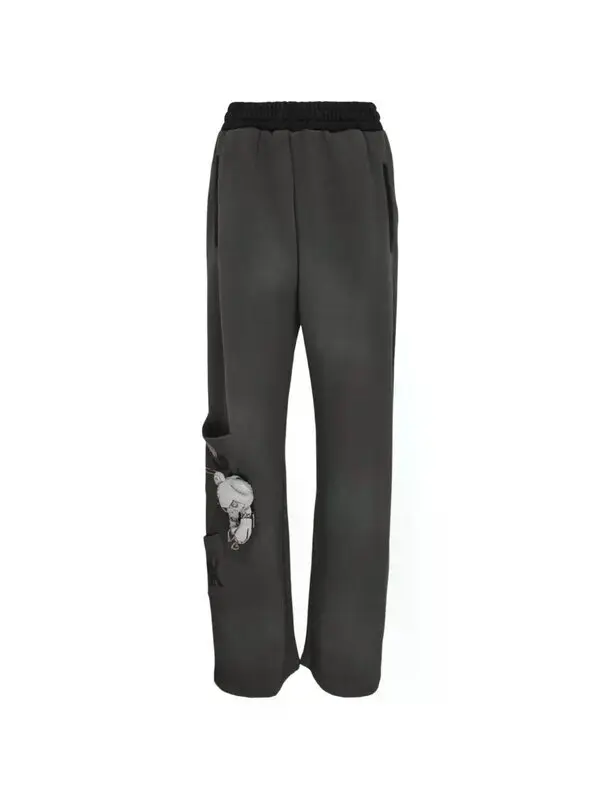 We11Done Doodle Teddy Logo-print Track Pants