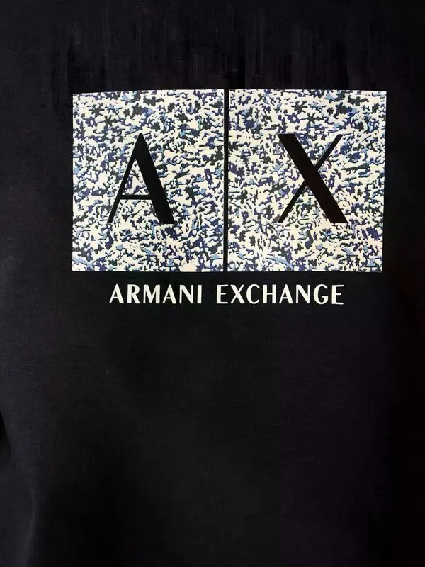 Armani Exchange Logo-print Sweatshirt - Black
