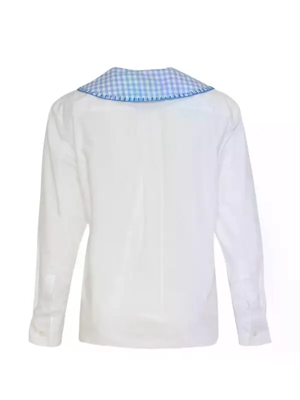 TAO Gingham-collar Cotton Shirt