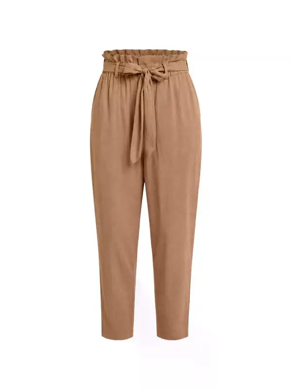 MOLLY BRACKEN Belted High-waist Trousers